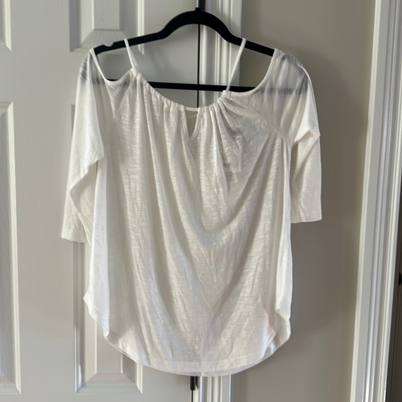 Michael Stars | Tops | Nwt Michael Stars White Cutout Top Os | Poshmark
